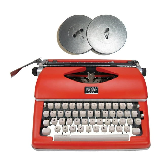 Royal Classic Portable Vintage Manual Typewriter Machine, Red, Comes ...