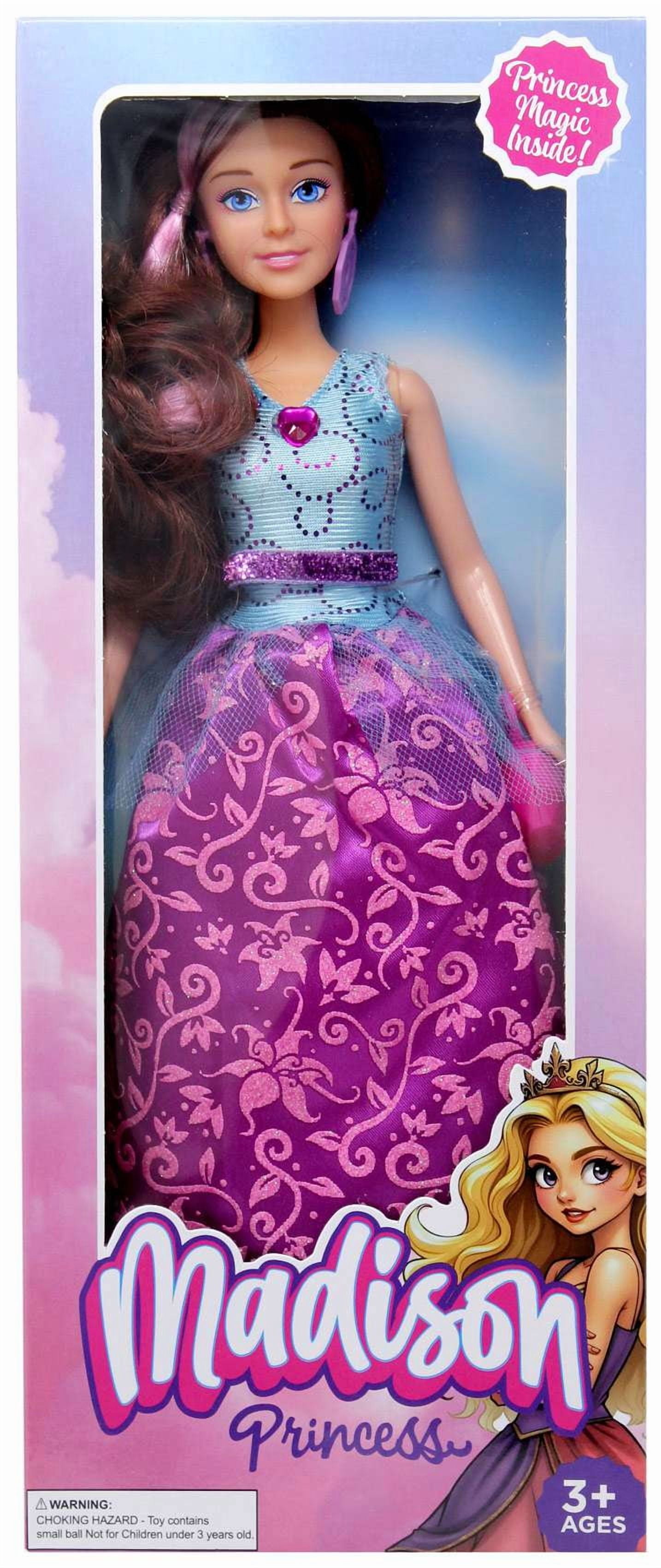 Royal Collection Madison Princess Doll (Brunette with Pink Highlights ...