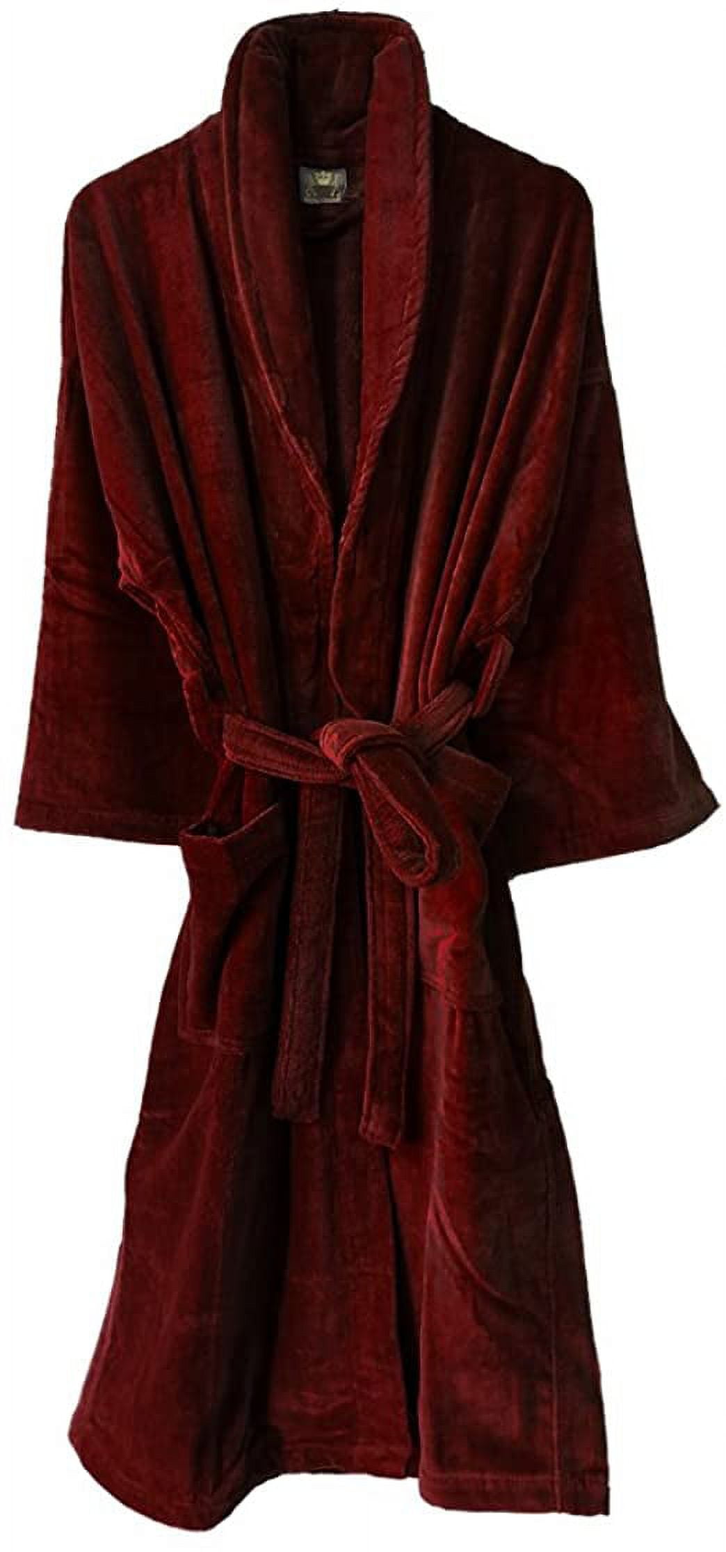 Royal Comfort 2 Luxurious Spa Bath Robes Shawl 100% Cotton 3.5 Lb ...