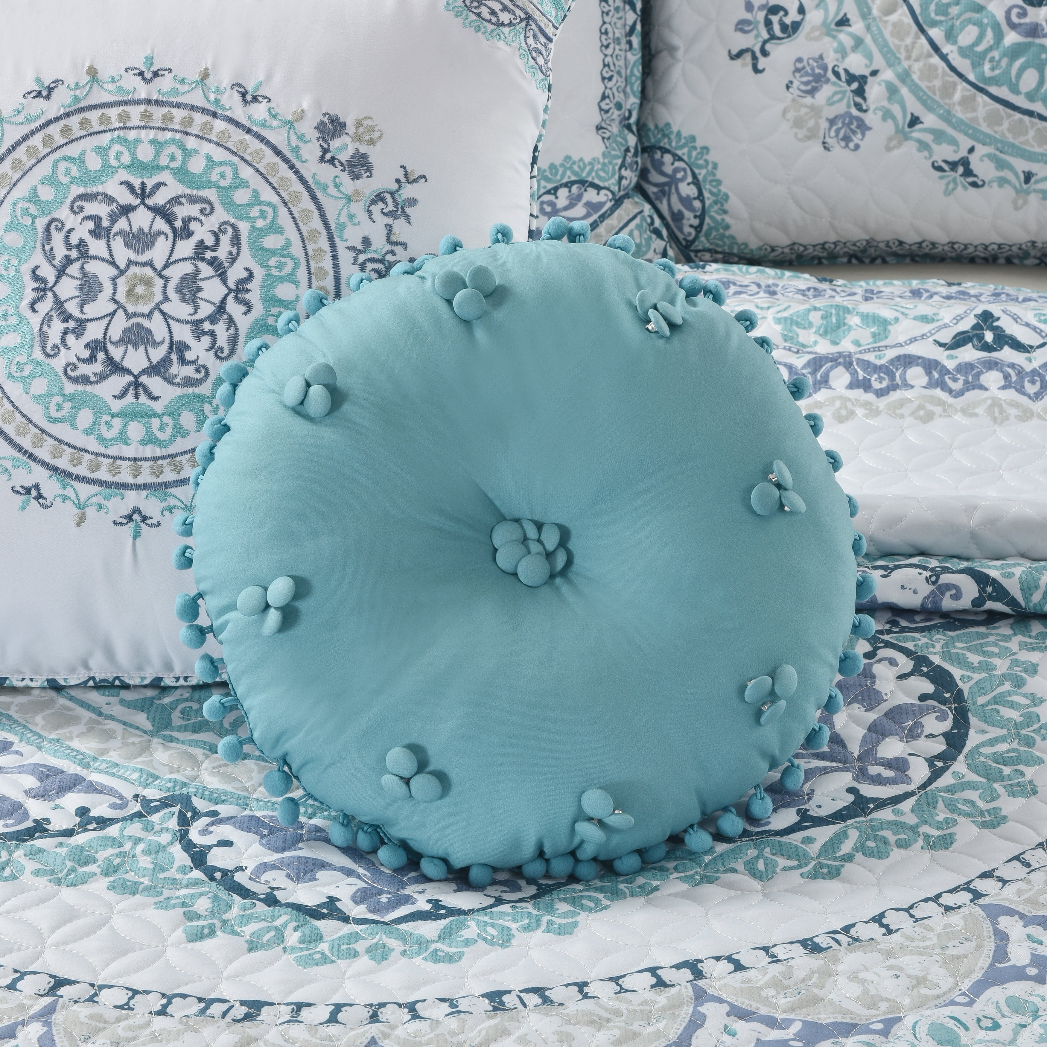 Royal Court Afton Round Decorative Throw Pillow - Walmart.com