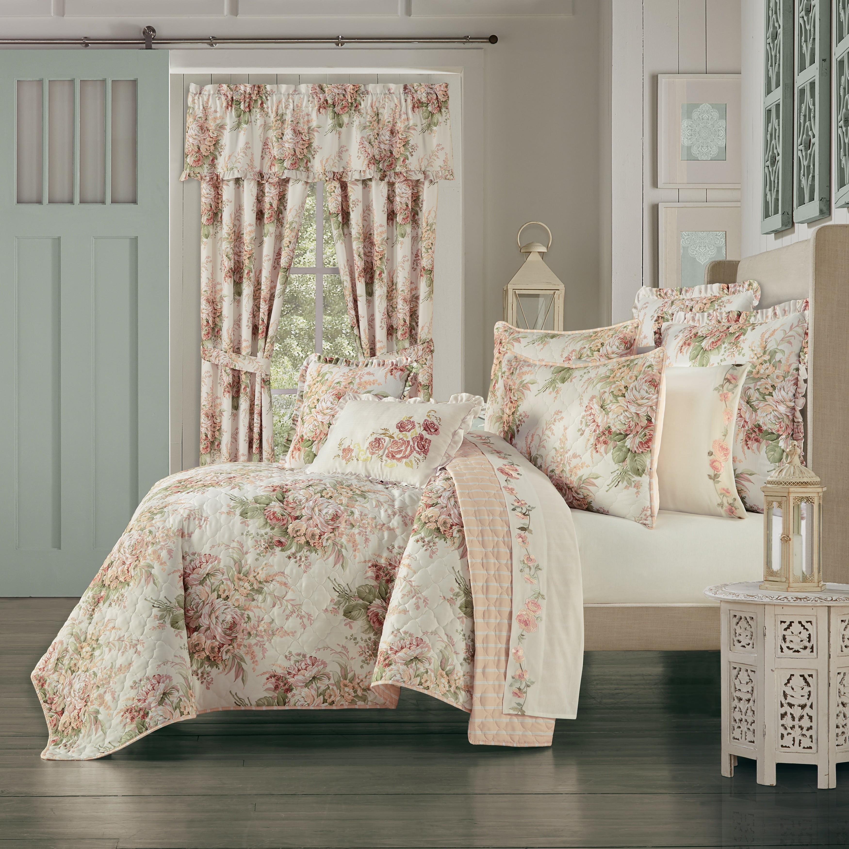 Royal Court Estelle Coral Quilt Set King - Cal King 3 Piece - Walmart.com