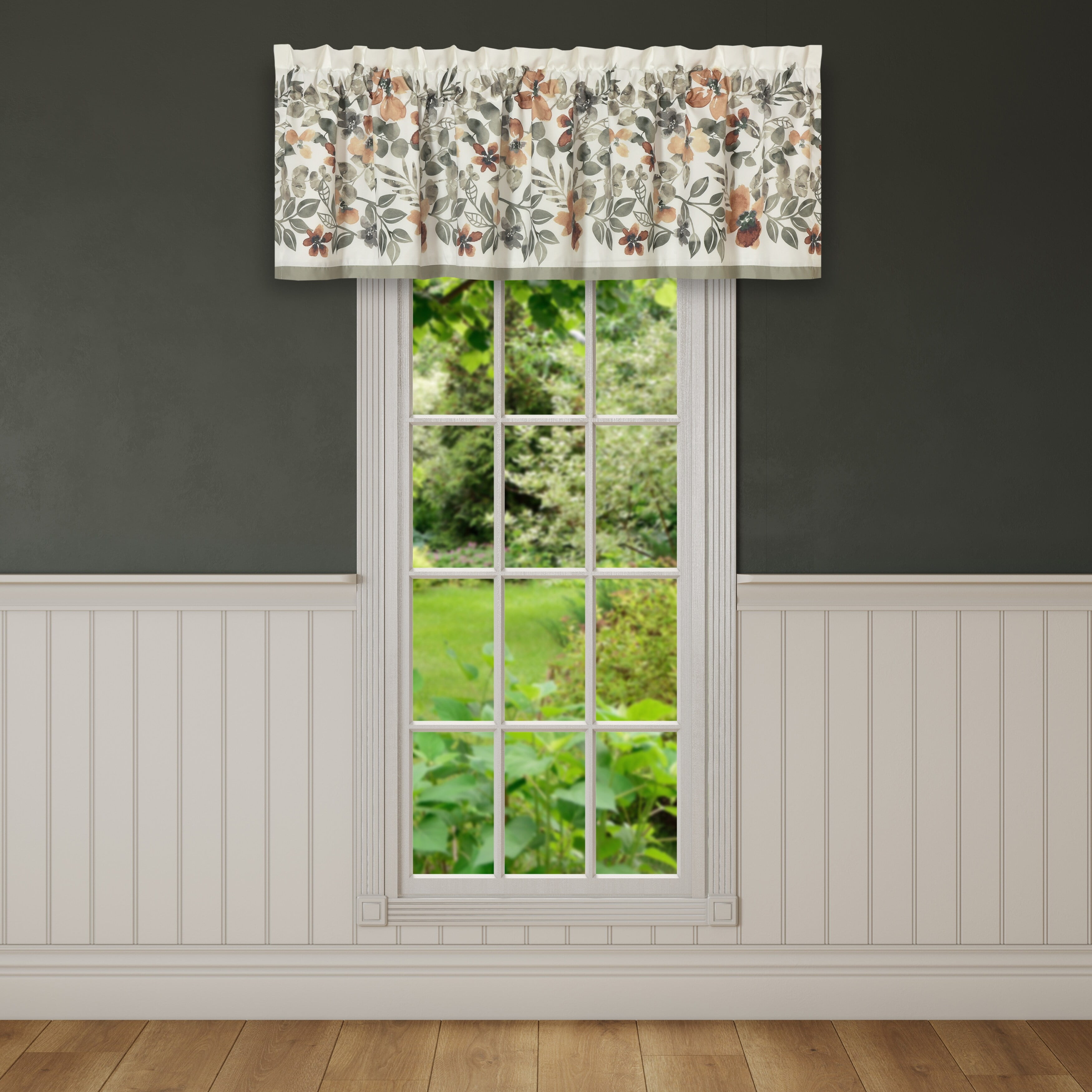 Royal Court Evergreen Window Straight Valance. - Walmart.com