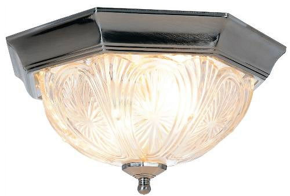 Royal Cove Decorative Octagon Shaped Ceiling Fixture, 12'', Pewter ...