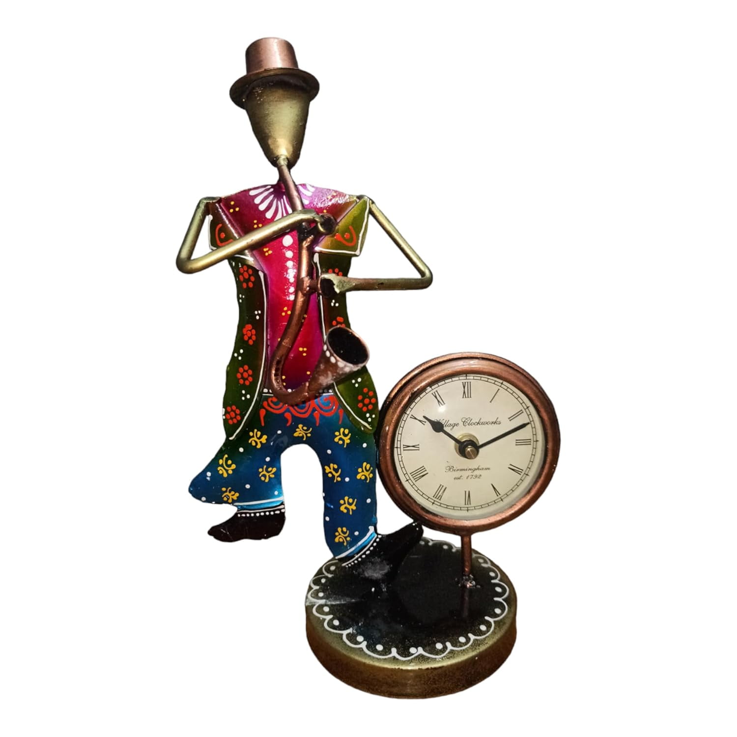 Royal Craft Palace Jester Harmony Metal Joker Musician Clock - Walmart.com