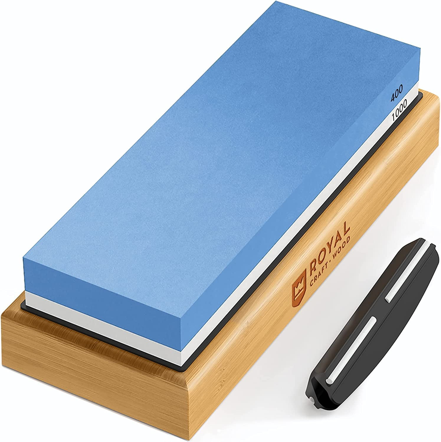 Royal Craft Wood Premium Whetstone Sharpening Kit, 2 Side Grit 1000/ ...