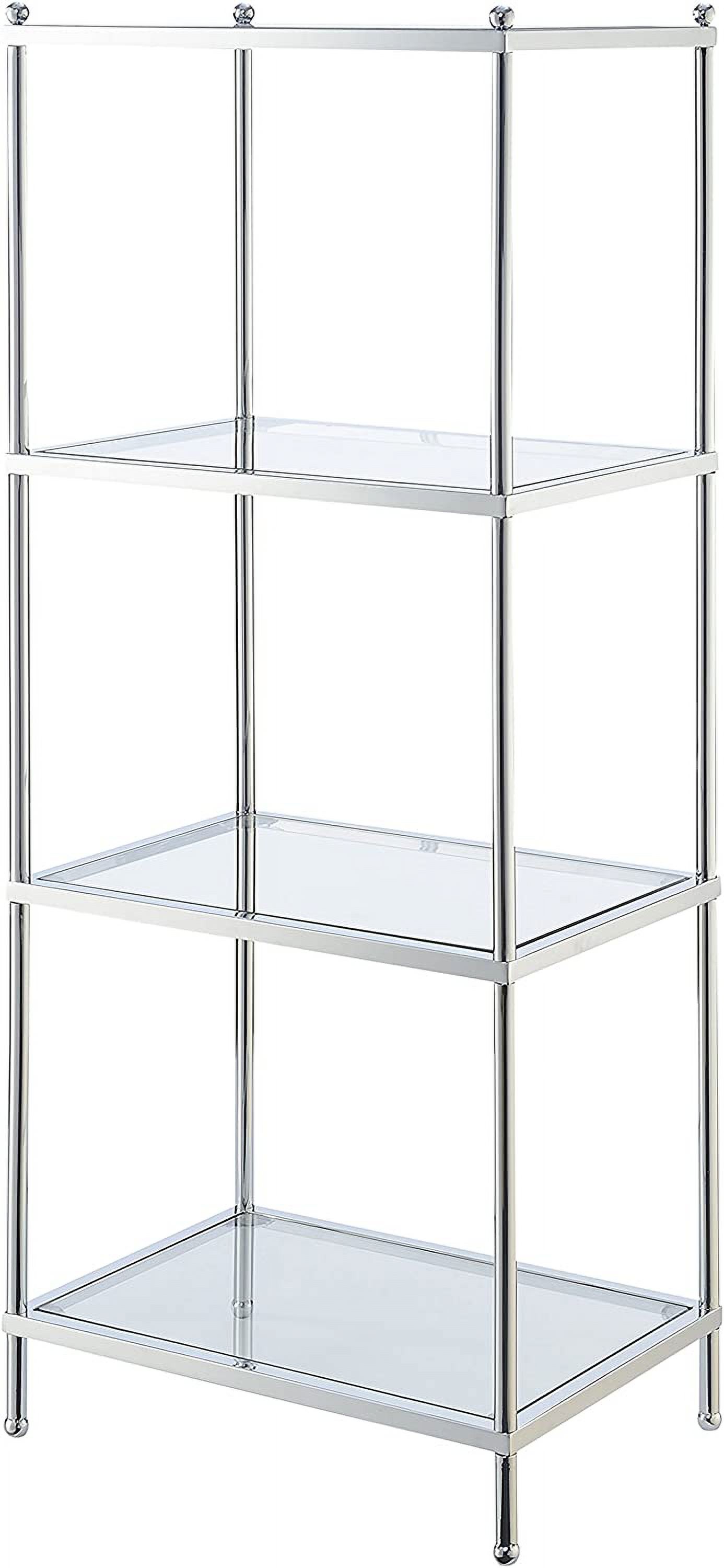 Royal Crest 4 Tier Tower, Chrome / Glass - Walmart.com