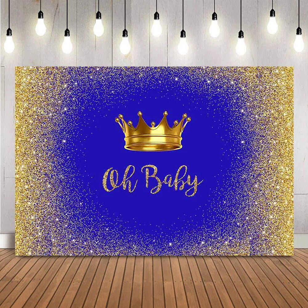 Royal Crown Prince Backdrop for Photography Baby Shower Theme Party ...
