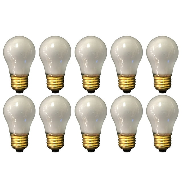 Royal Designs 15-Watt A-15 E26 Medium Base Long Life Appliance Utility ...