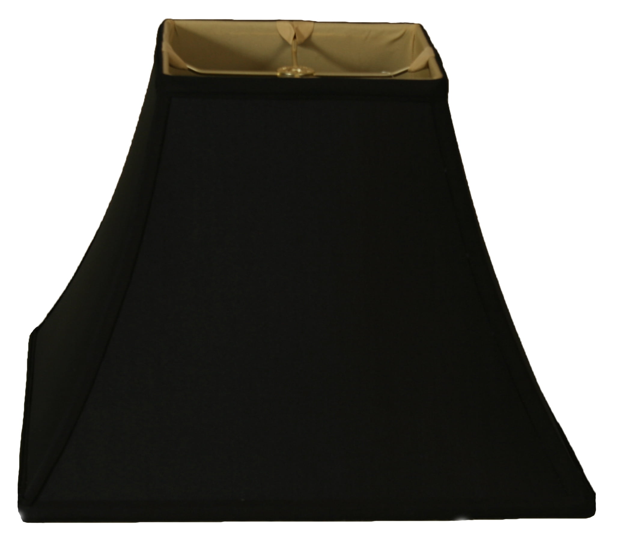 Royal Designs 10" Square Bell Lamp Shade, Black - Walmart.com