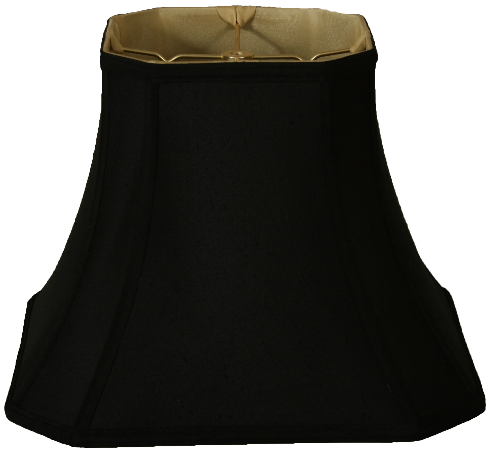 Royal Designs 10" Square Cut Corner Bell Lamp Shade Black - Walmart.com