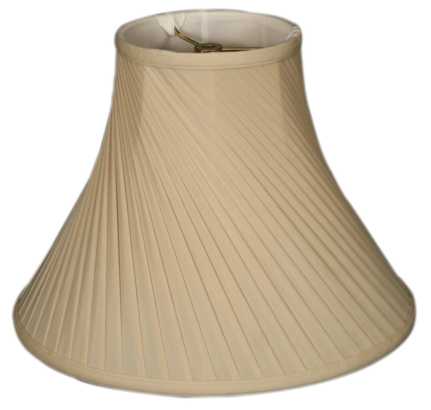 Royal Designs 12" Twisted Pleat Lamp Shade Beige - Walmart.com
