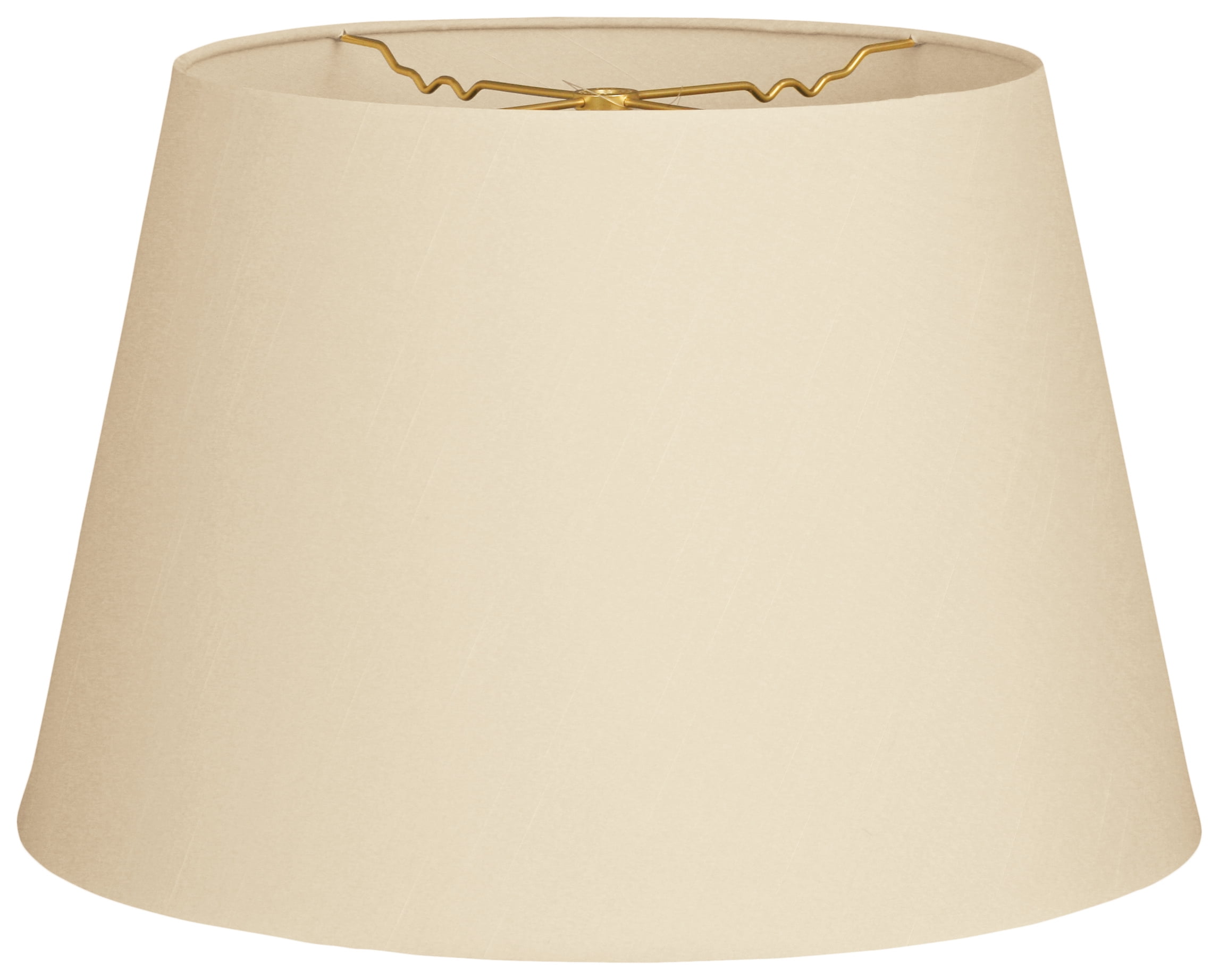 Royal Designs 14" Tapered Shallow Drum Hardback Lamp Shade Beige ...