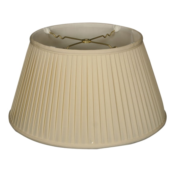 Royal Designs 15" Silk Eggshell Lamp Shade with Spider Fitting, Side ...