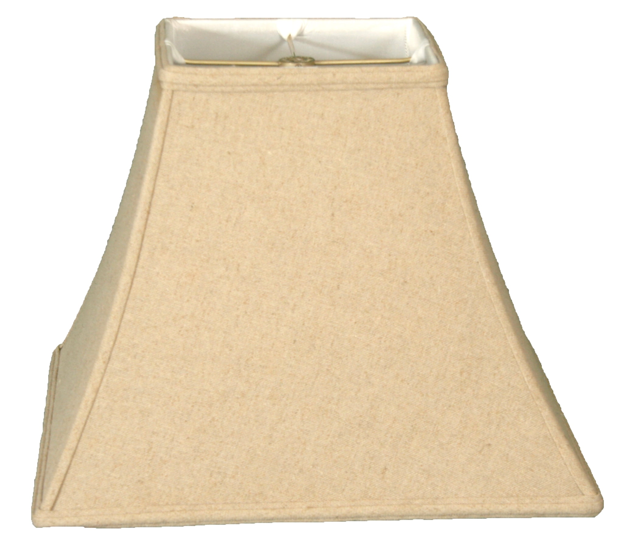 Royal Designs 16" Square Bell Lamp Shade Linen Cream - Walmart.com