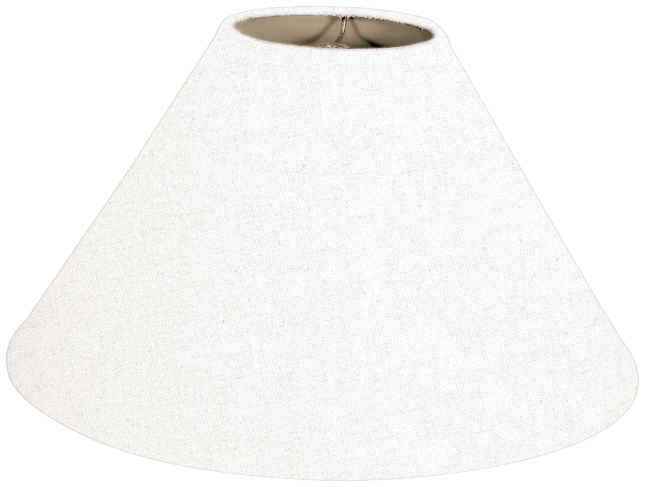 Royal Designs 18" Coolie Empire Hardback Lamp Shade Linen White ...