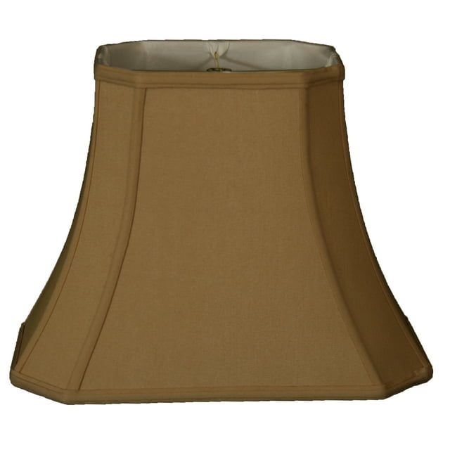 Royal Designs 18" Rectangle Cut Corner Lamp Shade Antique Gold ...