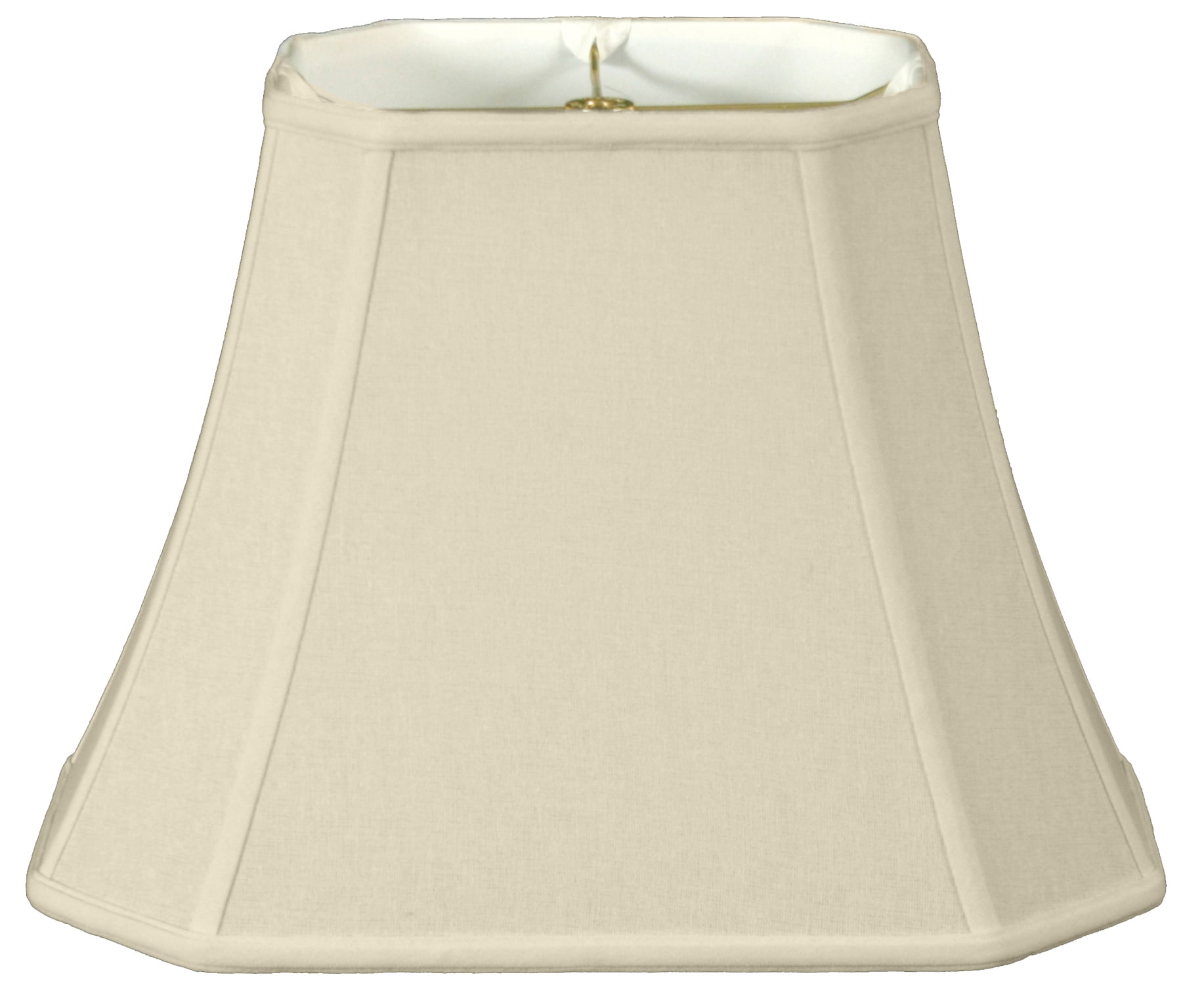 Royal Designs 18" Rectangle Cut Corner Lamp Shade Linen Eggshell ...