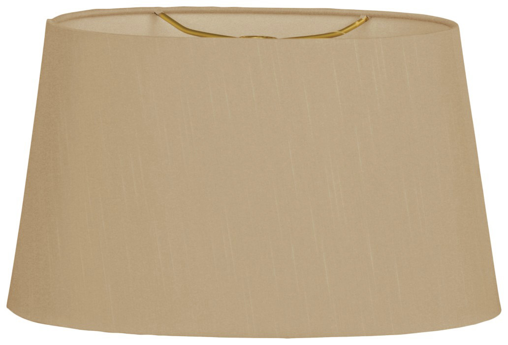 Royal Designs 18" Shallow Oval Hardback Lamp Shade Black - Walmart.com