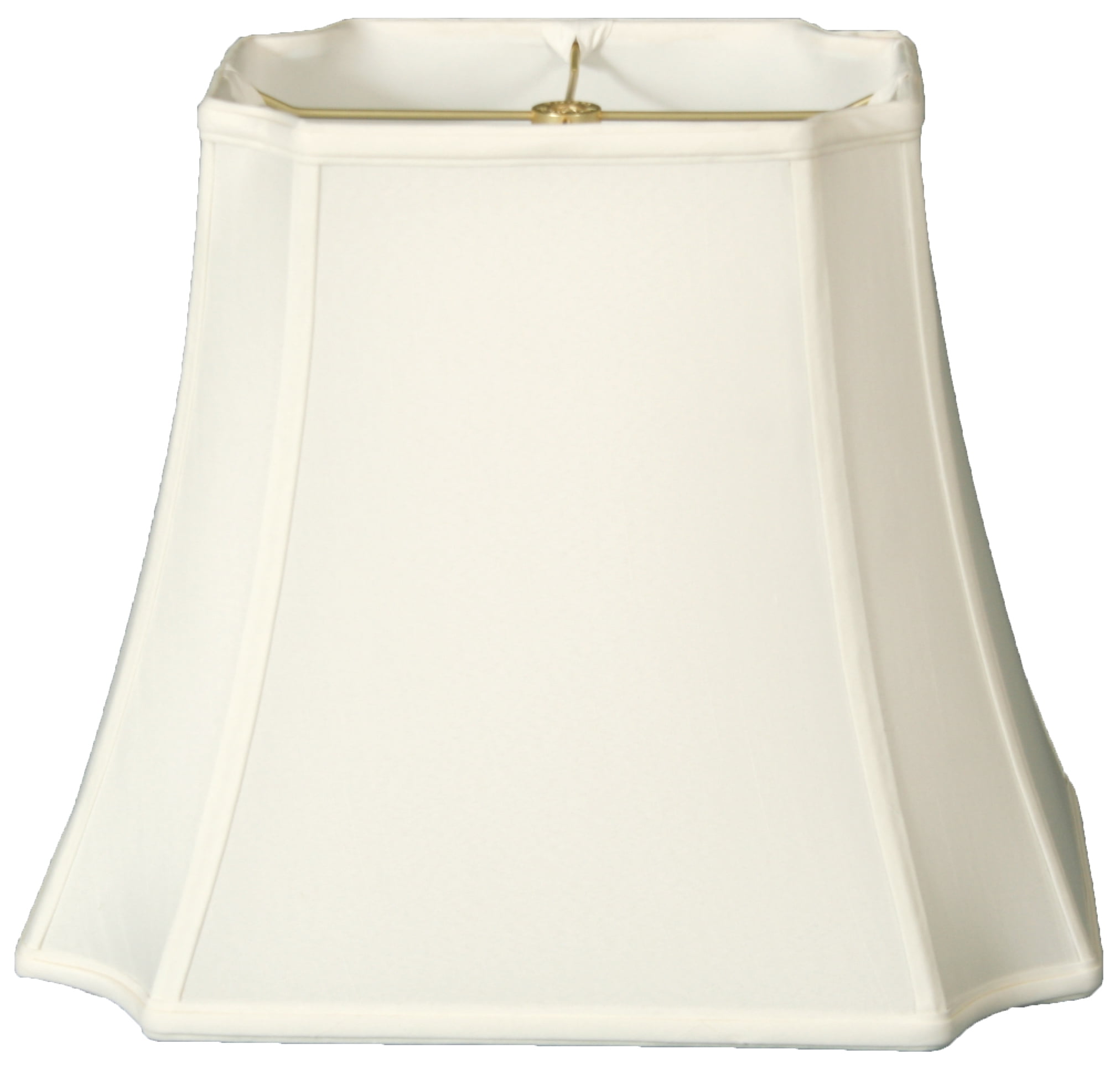 Royal Designs 19" Rectangle Inverted Cut Corners Lamp Shade White ...