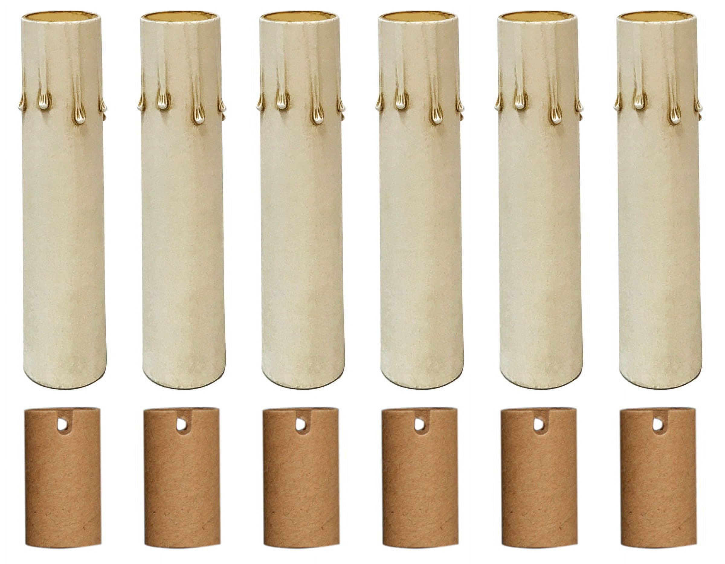 Royal Designs 4 Inch Candle Drip Sleeves Chandelier Socket Covers with ...