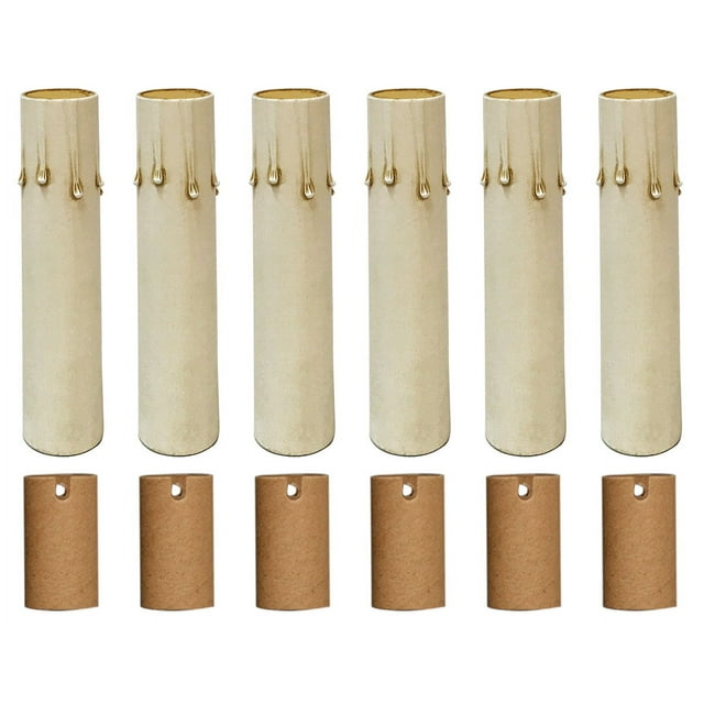Royal Designs 4 Inch Candle Drip Sleeves Chandelier Socket Covers with ...