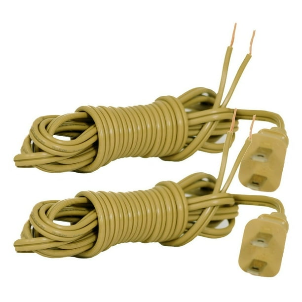 Royal Designs Antique Gold 8 Foot Replacement Lamp Cord with Molded ...