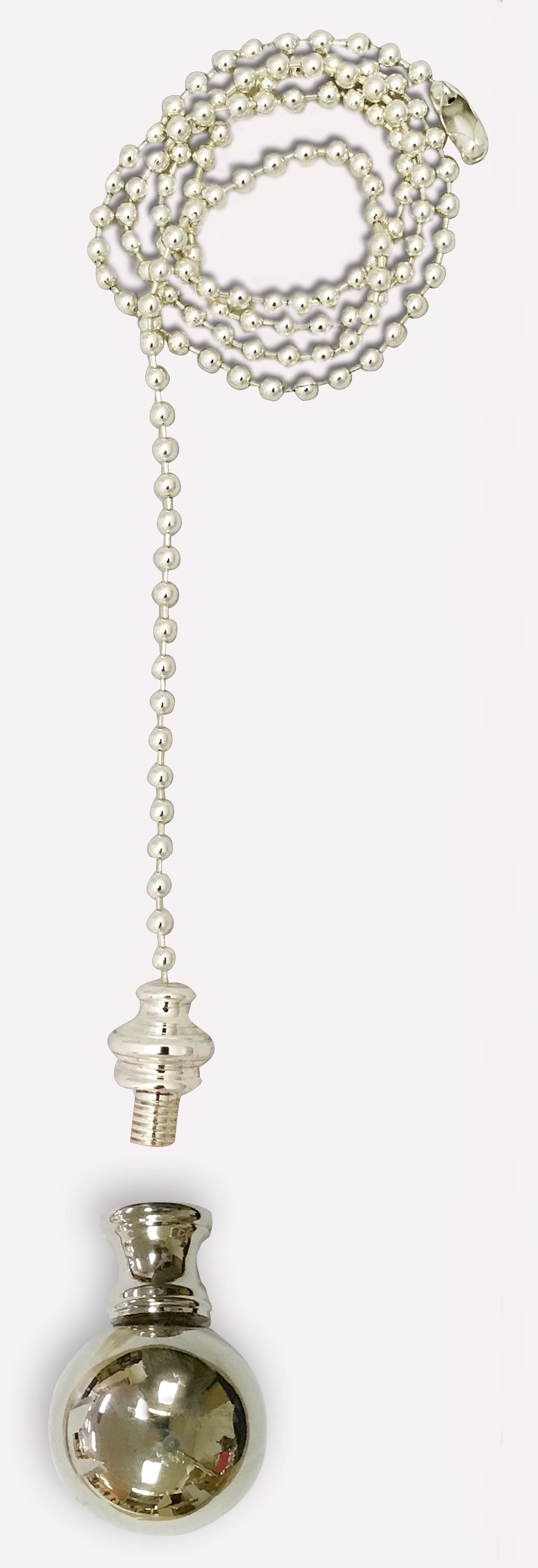 Royal Designs Fan Pull Chain with Large Ball Finial ? Silver - Walmart.com
