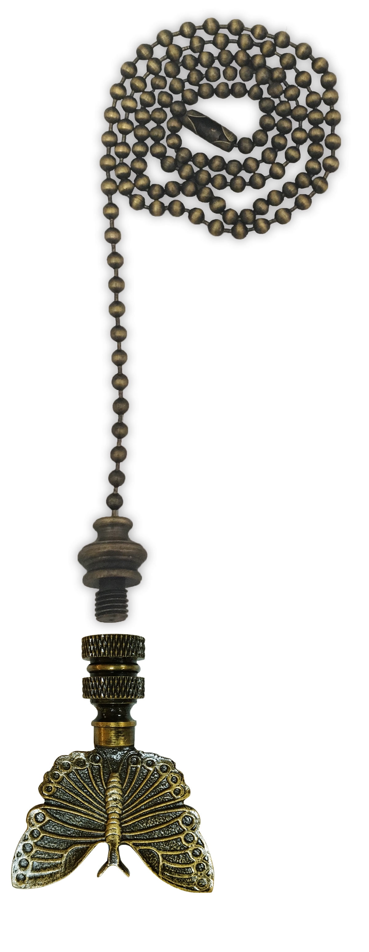 Royal Designs Fan Pull Chain with Monarch Butterfly Finial – Antique ...