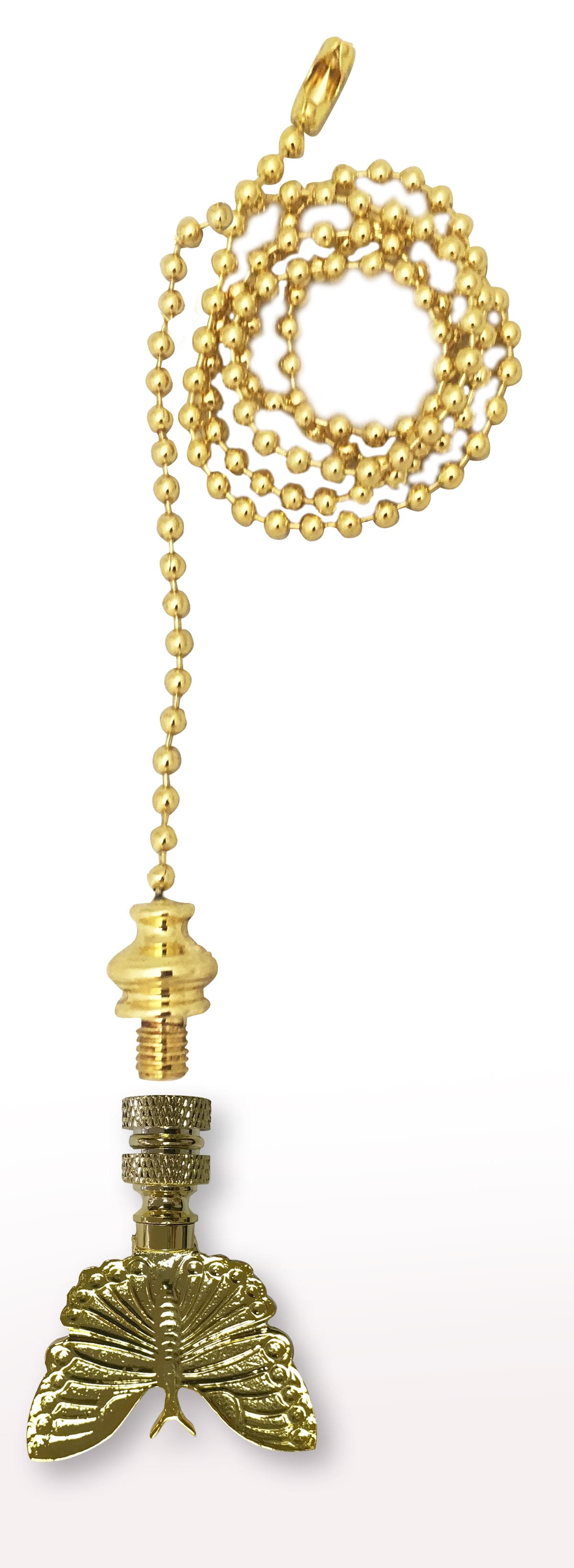 Royal Designs Fan Pull Chain with Monarch Butterfly Finial – Polished ...