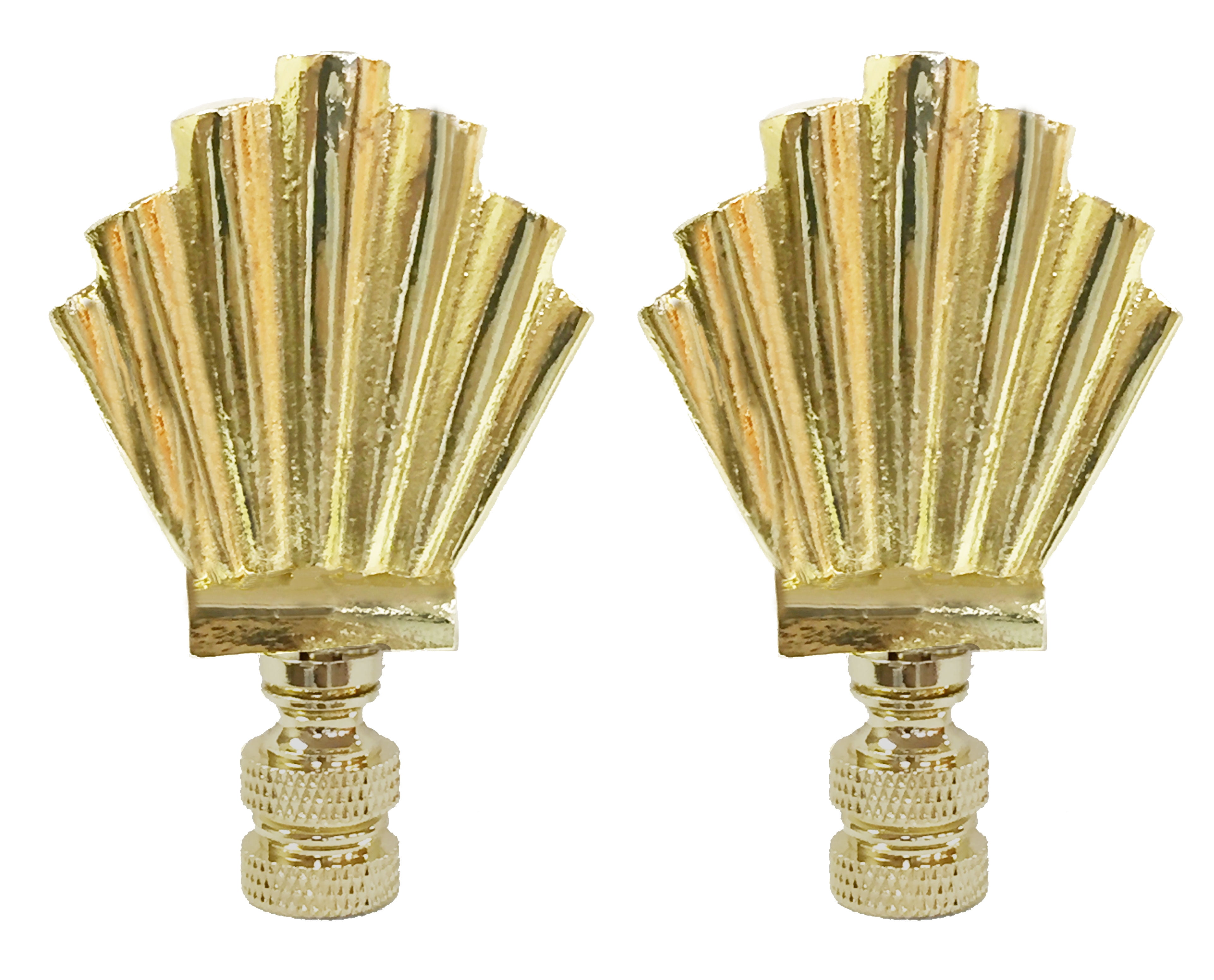 Royal Designs, Inc. Art Deco Motif Lamp Finial for Lamp Shade, F-5013PB ...