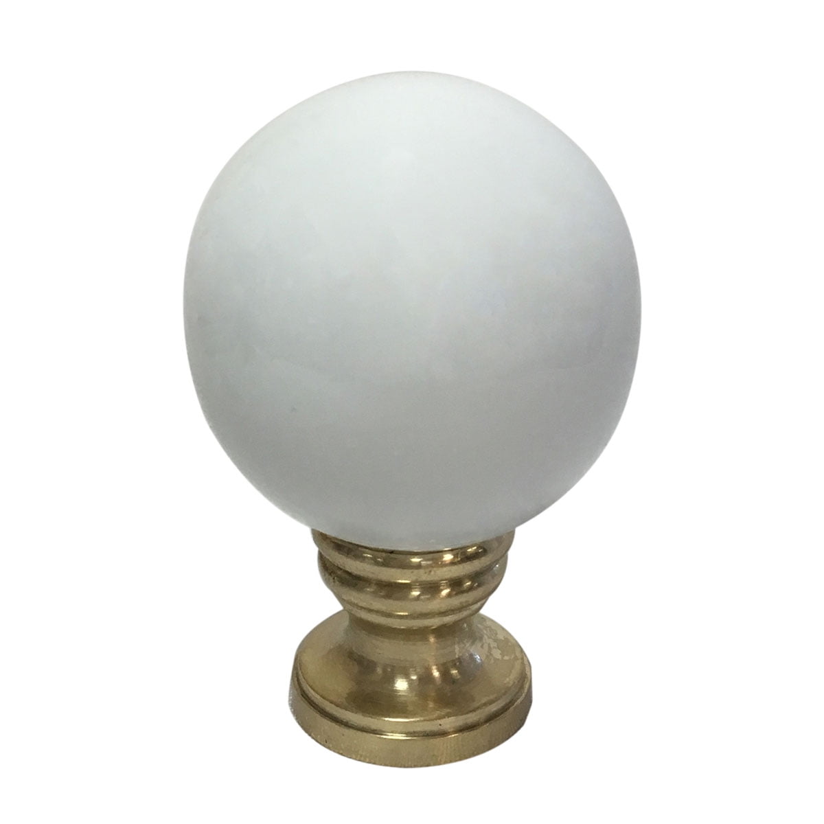 Royal Designs, Inc. Ceramic Sphere Lamp Finial for Lamp Shade, F-5052WH ...