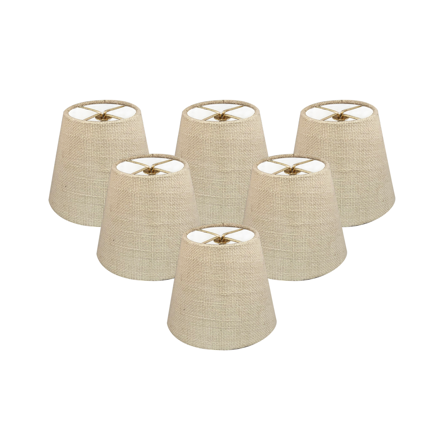 Royal Designs, Inc. Clip On Chandelier Shade CS-1101-5NBL-6, Natural ...