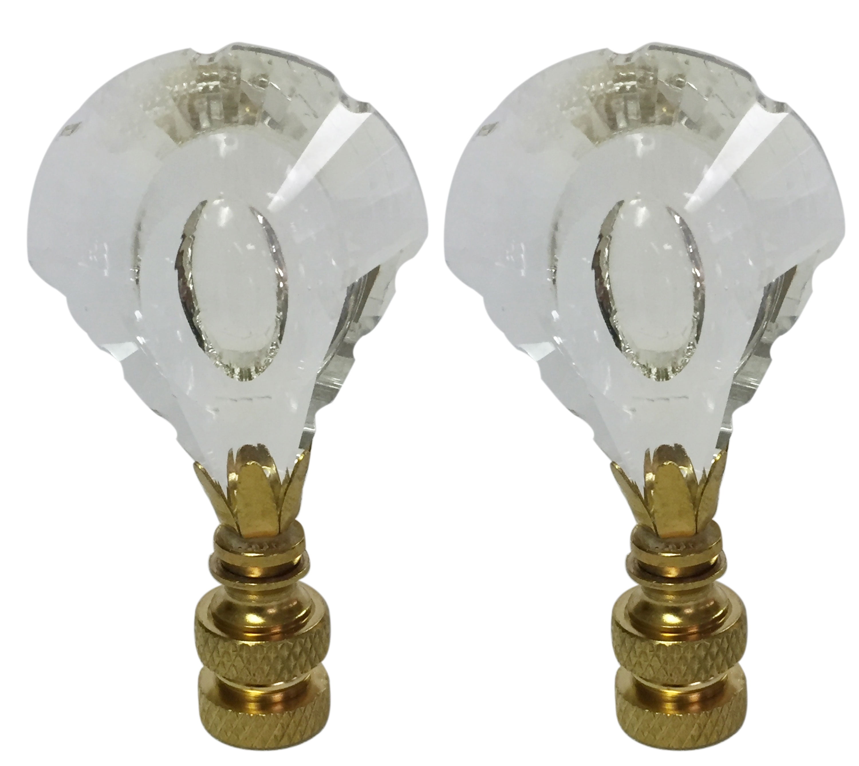 Royal Designs, Inc. Designer K9 Crystal Cut Clear Lamp Finial for Lamp ...