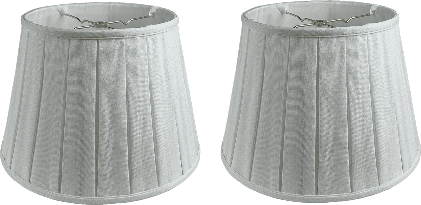 Royal Designs, Inc. Empire English Pleat Lamp Shade, BSO-724-18LNWH-2 ...