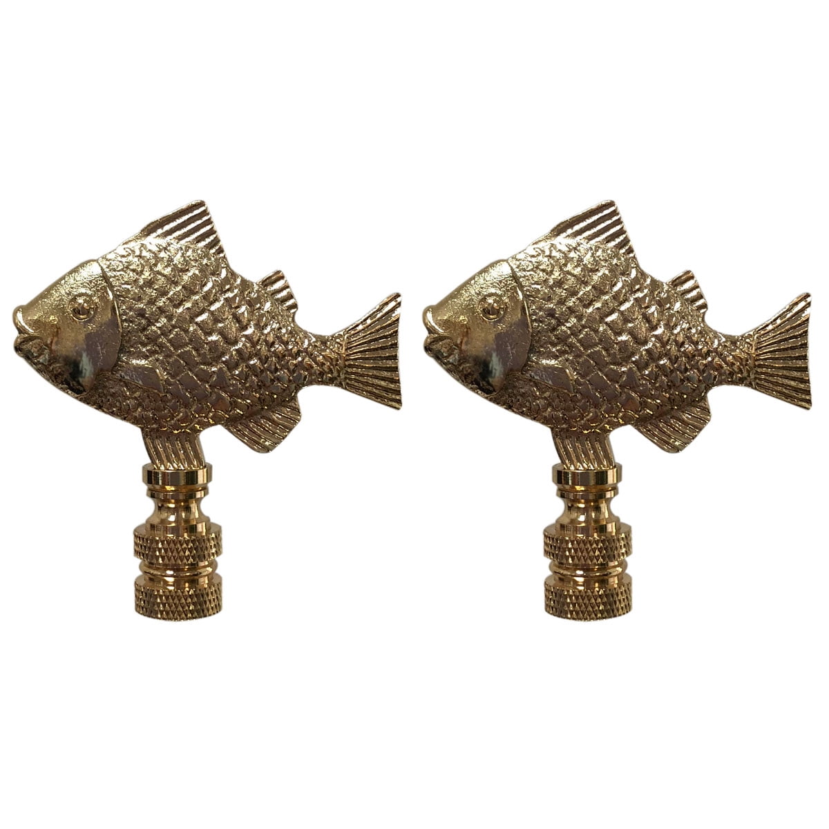 Royal Designs, Inc. Fish Design Lamp Finial for Lamp Shade, F-5067PB-2 ...