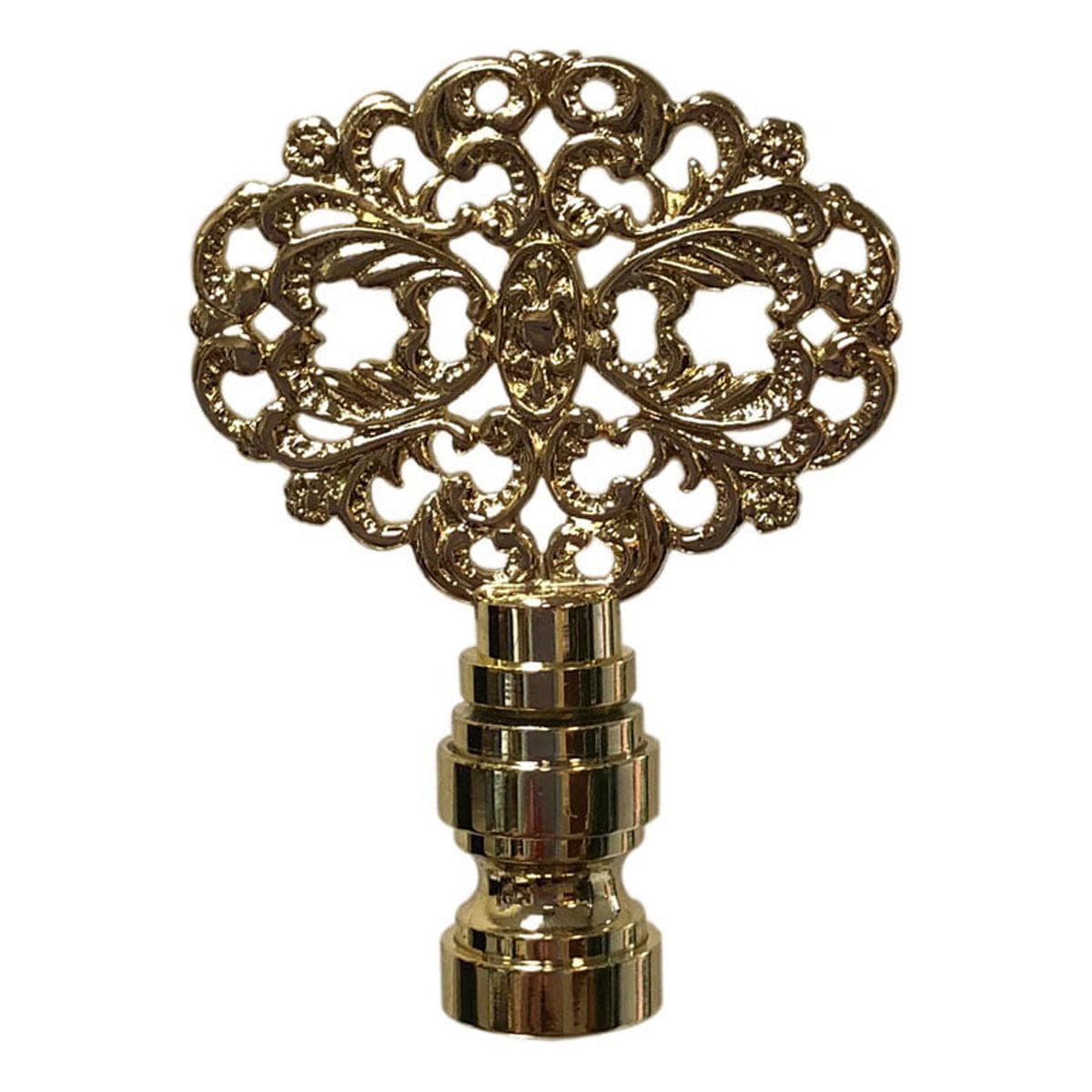 Royal Designs, Inc. Floral Filigree Design Finial for Lamp Shade, F ...