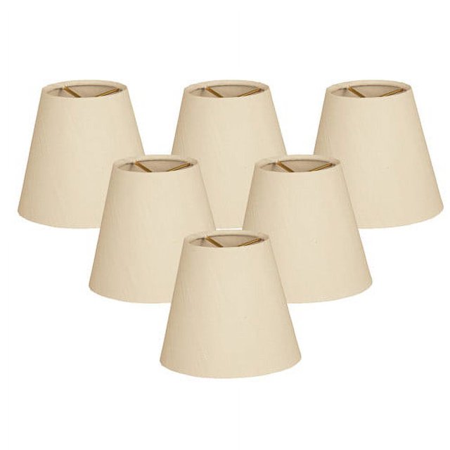 Royal Designs, Inc. Hardback Empire Chandelier Basic Shade CS-903-5BG-6, Beige, 3 x 5 x 4.5 ...