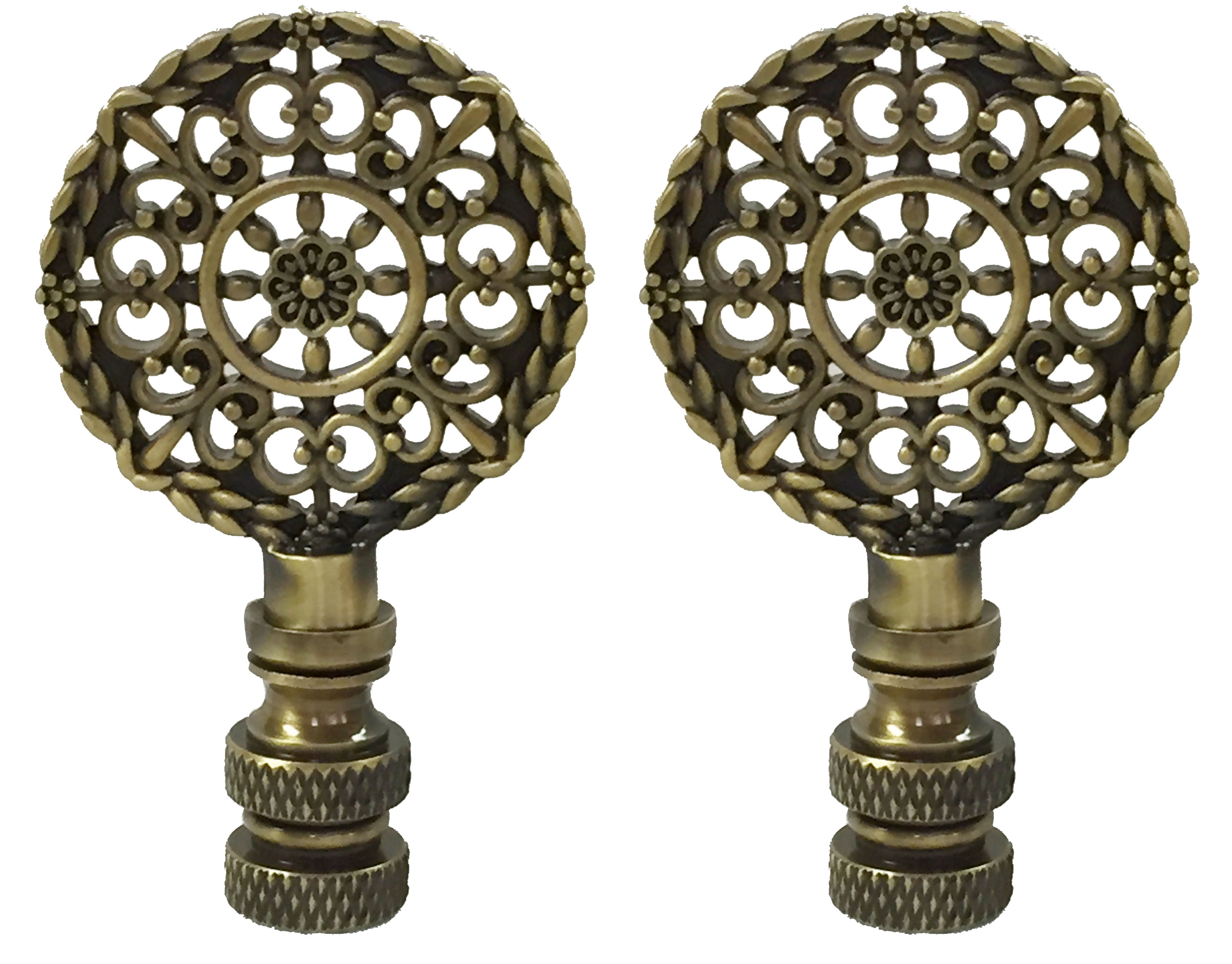 Royal Designs, Inc. Mandala Filigree Lamp Finial for Lamp Shade, F ...