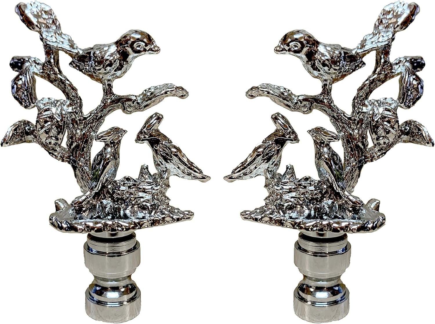 Royal Designs, Inc. Nesting Bird Design Finial for Lamp Shade, F-5060CH ...