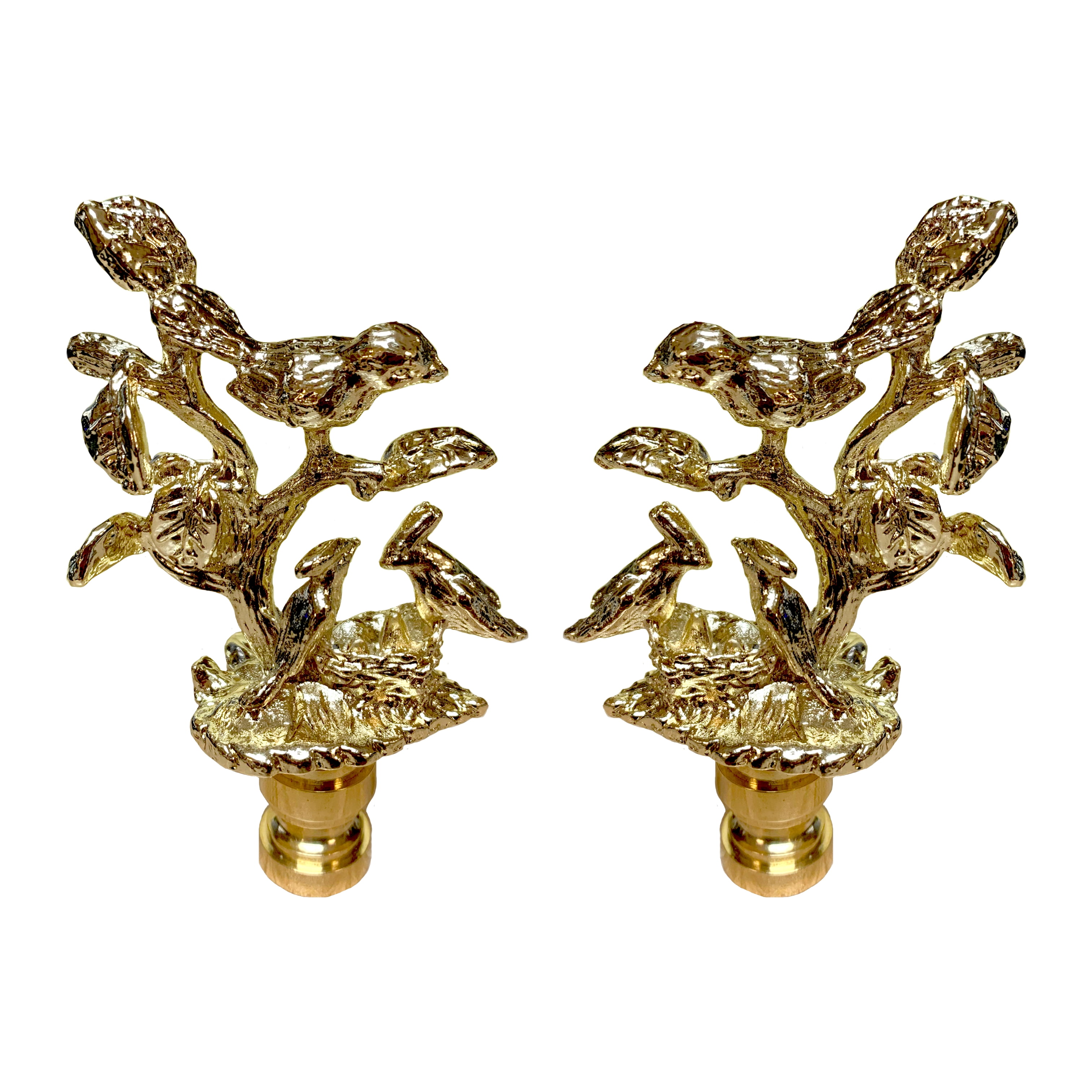 Royal Designs, Inc. Nesting Birds Design Lamp Finial for Lamp Shade ...