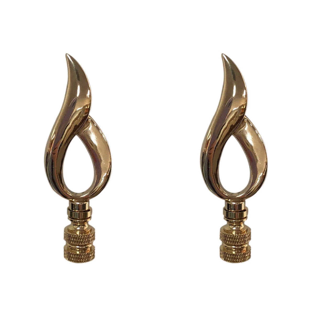 Royal Designs, Inc. Single Flame Design Lamp Finial for Lamp Shade, F ...