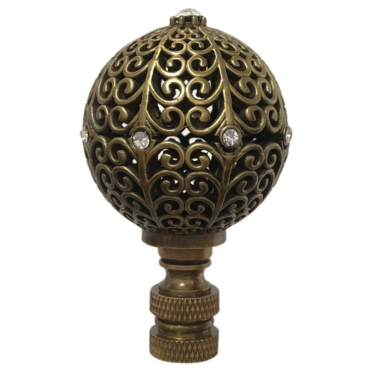 Royal Designs, Inc. Traditional Filigree Globe Crystal Embelishment ...