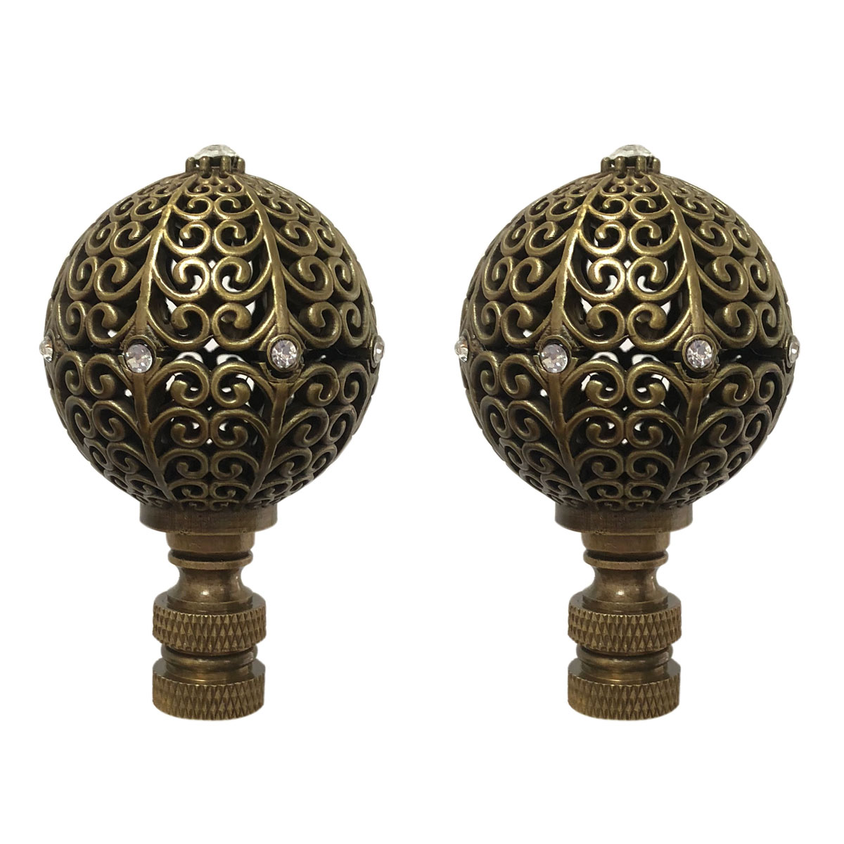 Royal Designs, Inc. Traditional Filigree Globe Crystal Embelishment ...