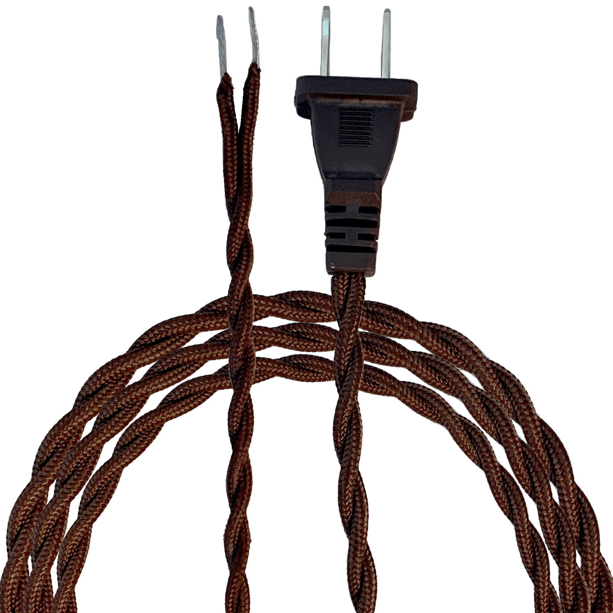 Royal Designs, Inc. Twisted Rayon Lamp Cord, Molded 2-Prong Plug, DIY ...