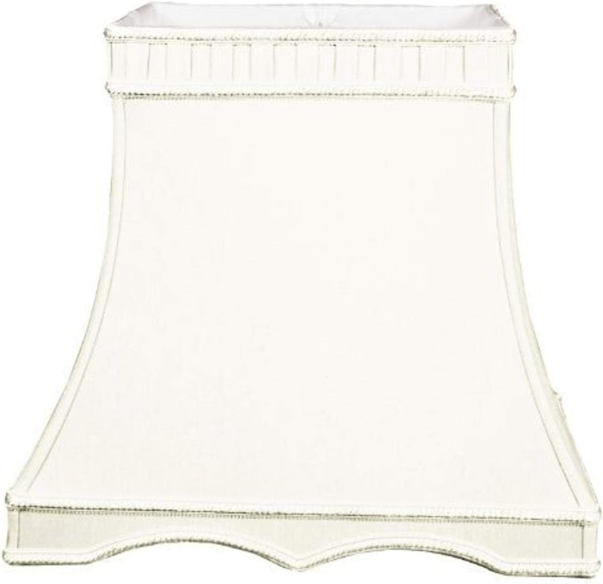 Royal Designs Rectangle Gallery Designer Lamp Shade, White, (8 X 6) X ...