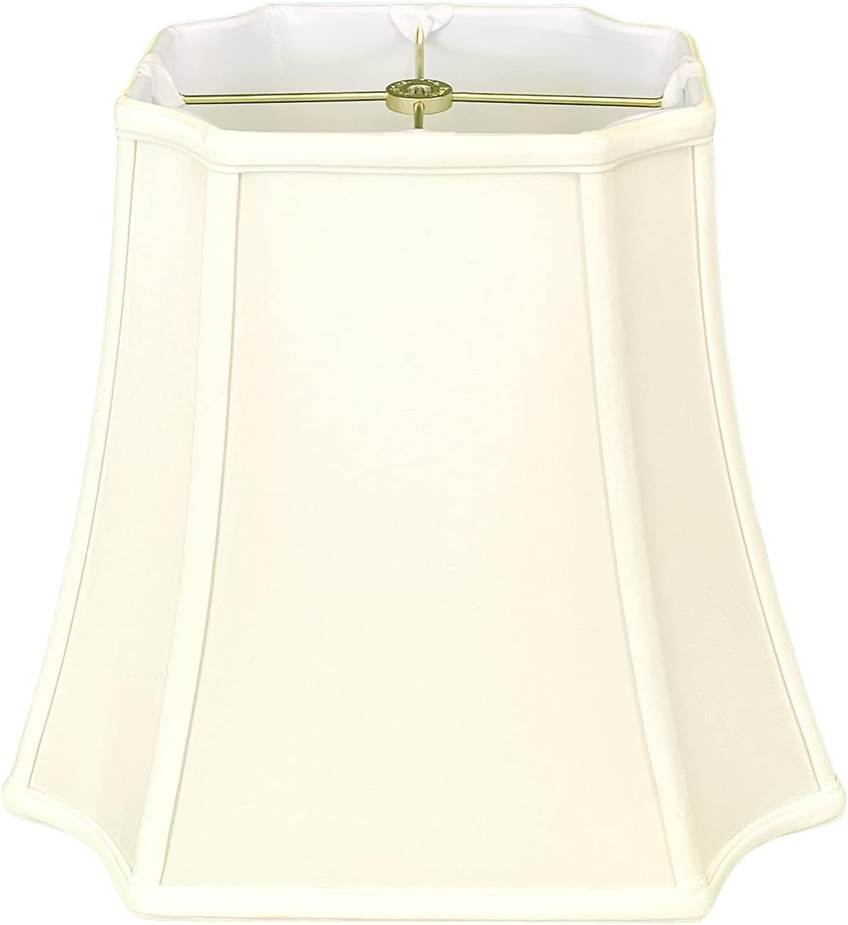Royal Designs Rectangle Inverted Cut Corner Lamp Shade, Eggshell, (8.5 ...