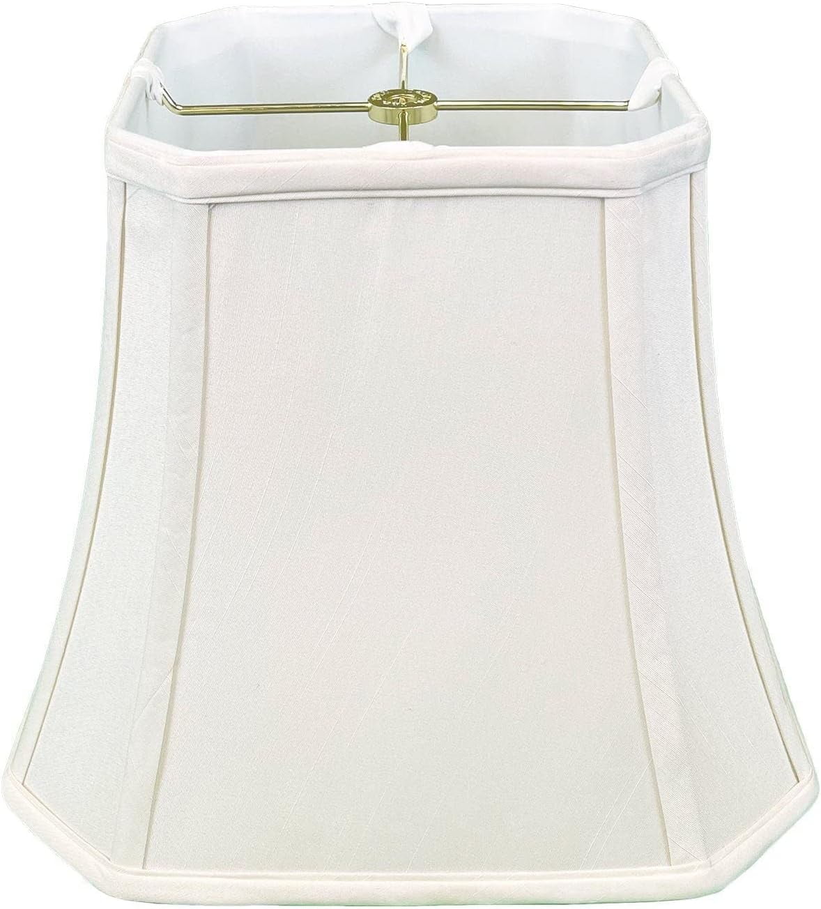 Royal Designs Square Cut Corner Bell Lamp Shade, White, 5" X 10" X 8.75 ...