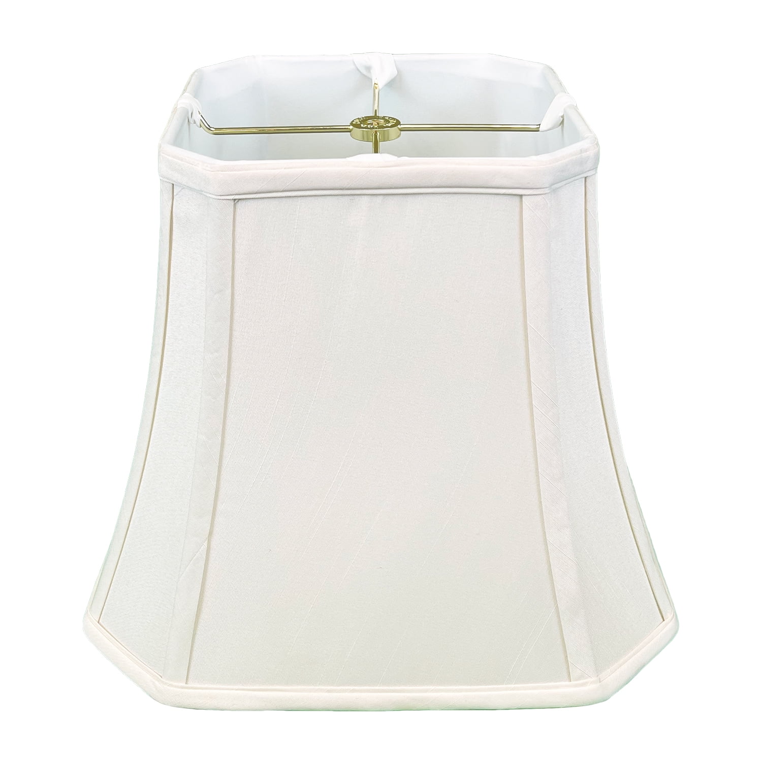Royal Designs Square Cut Corner Bell Lamp Shade, White, 9" x 16" x 13 ...