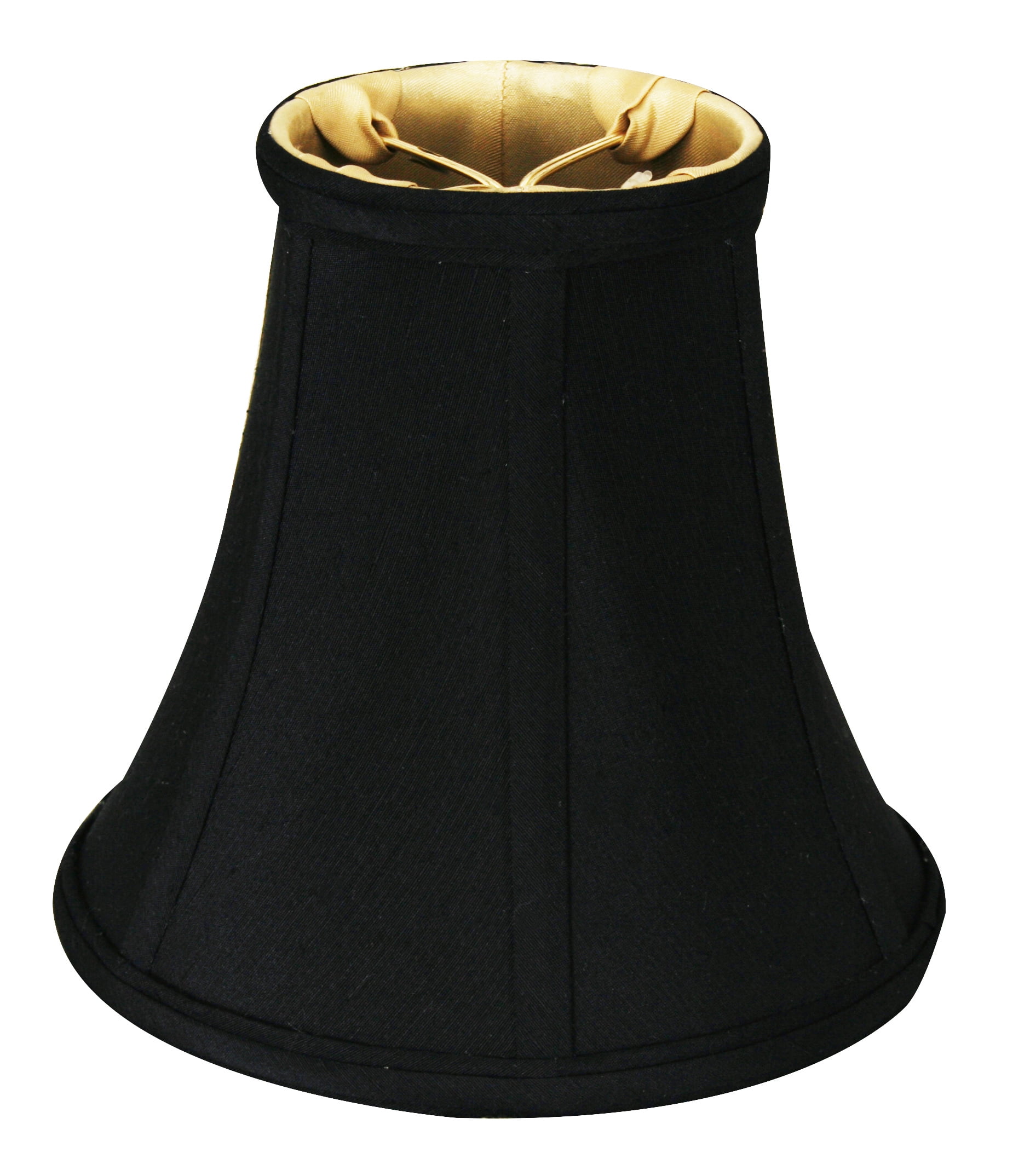 Royal Designs True Bell Basic Lamp Shade, Round Clip Fitter, Black with ...