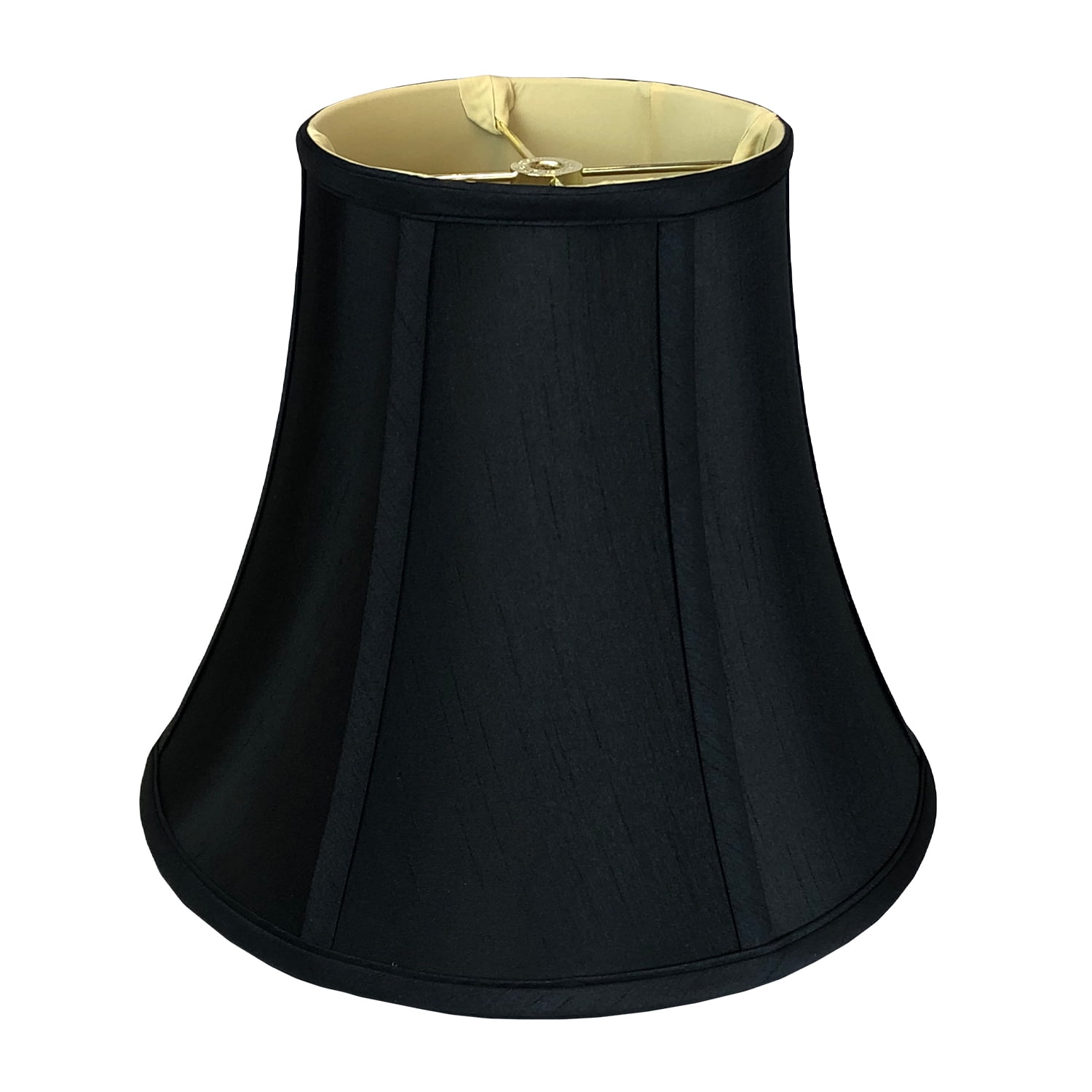 Royal Designs True Bell Basic Lamp Shade, V Notch Fitter, Black, 5" x ...
